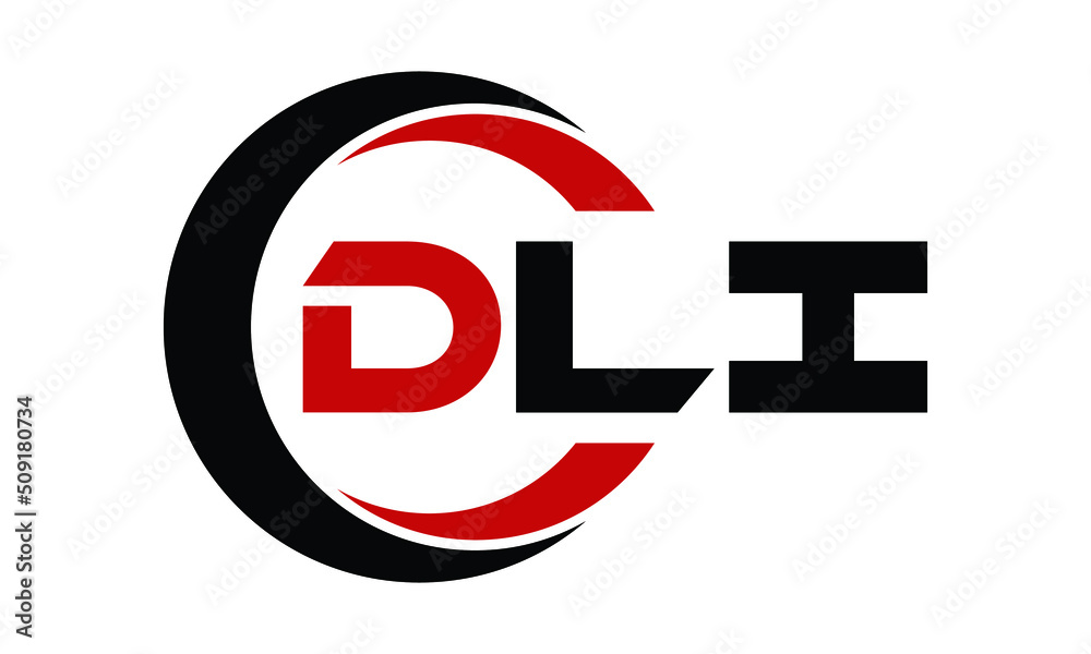 DLI swoosh three letter logo design vector template | monogram logo ...