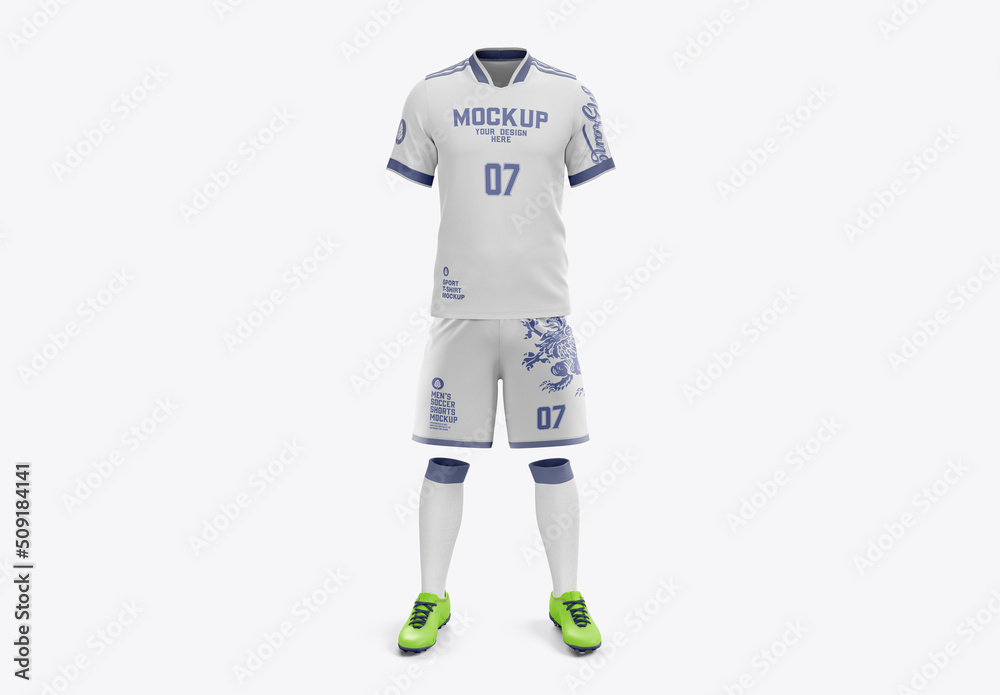 Football Kit T Shirt Mockup Stock Template | Adobe Stock