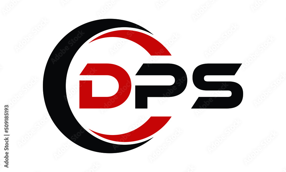 DPS swoosh three letter logo design vector template | monogram logo ...