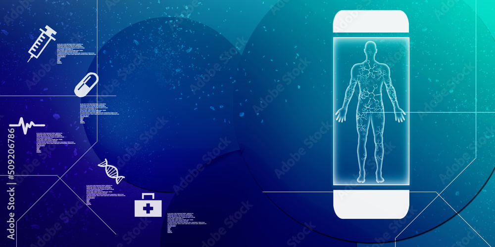 2d illustration Human Male Muscle Body Stock Illustration | Adobe Stock