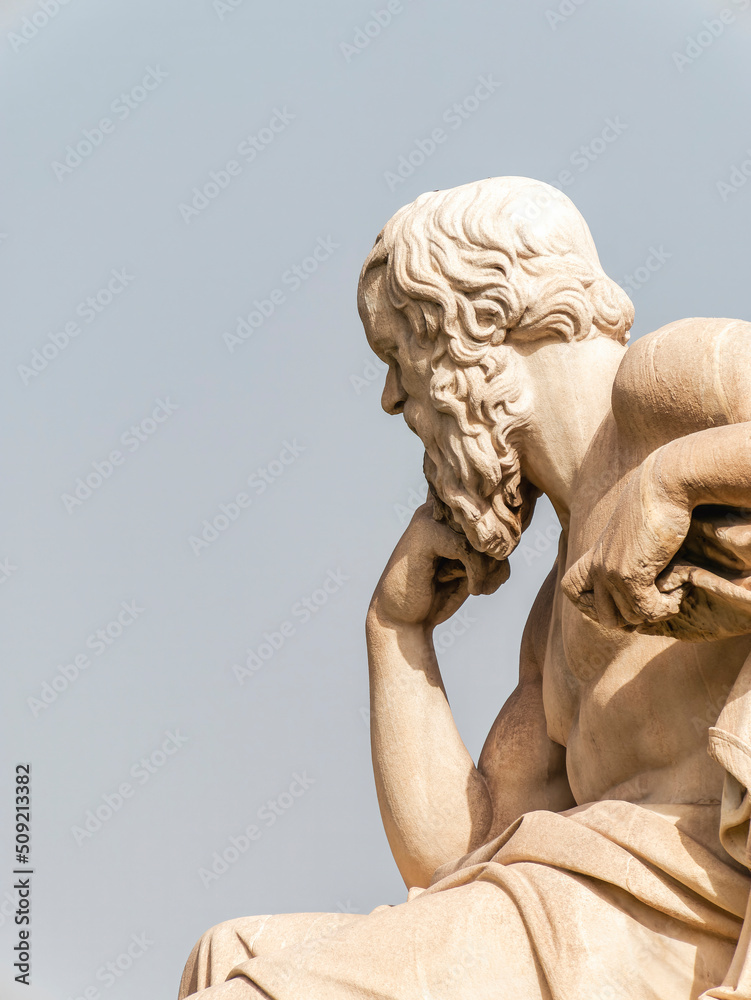 Photo & Art Print Socrates' marble statue, the famous ancient Greek ...