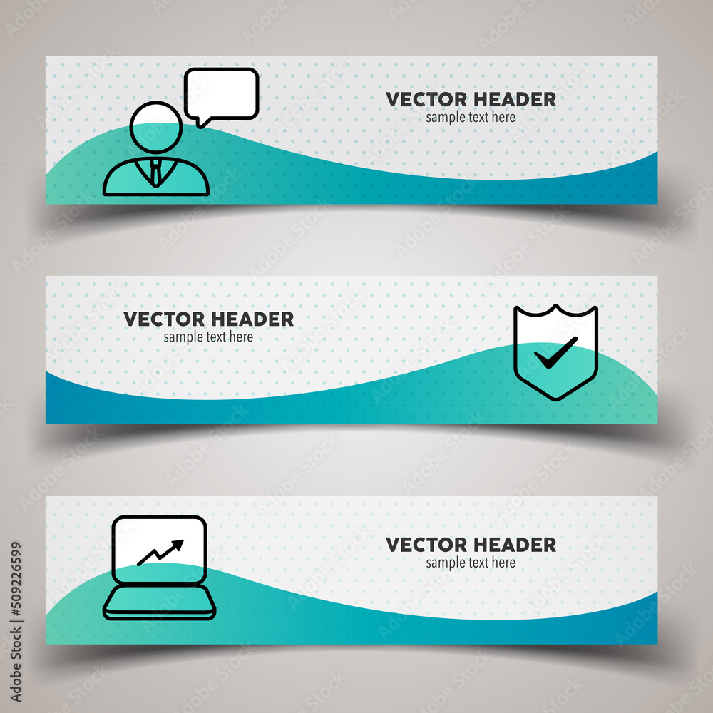linkedin banner design template Stock Vector | Adobe Stock