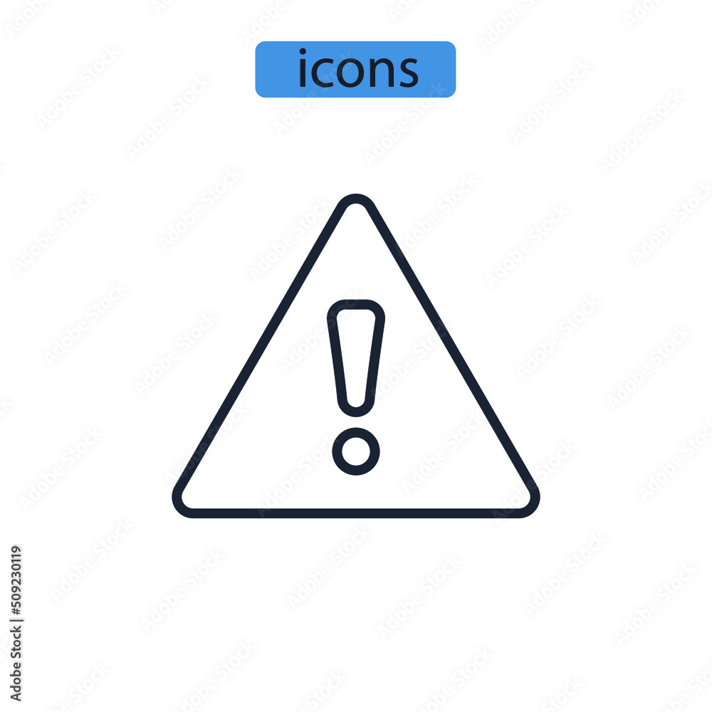 incident icons symbol vector elements for infographic web Stock Vector ...