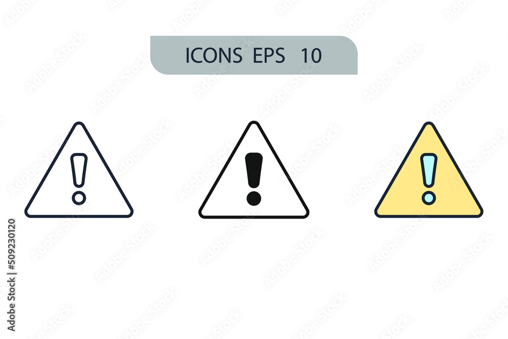 incident icons symbol vector elements for infographic web Stock Vector ...