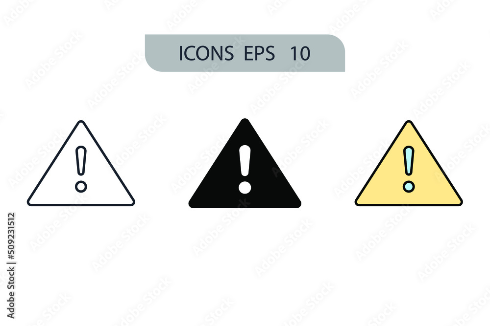hazards icons symbol vector elements for infographic web Stock Vector ...