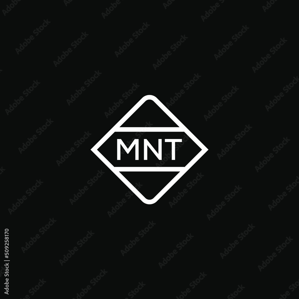 MNT 3 letter design for logo and icon.MNT monogram logo.vector ...