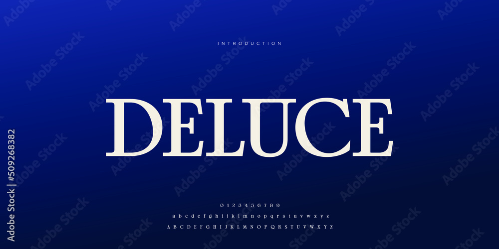 Royal, an elegant alphabet font and number. Premium uppercase fashion ...