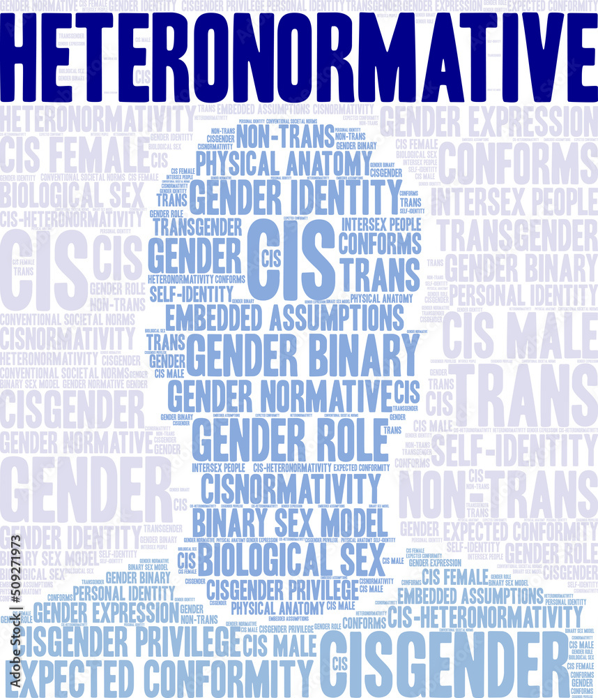 Heteronormative Word Cloud on a white background. Stock Vector | Adobe ...