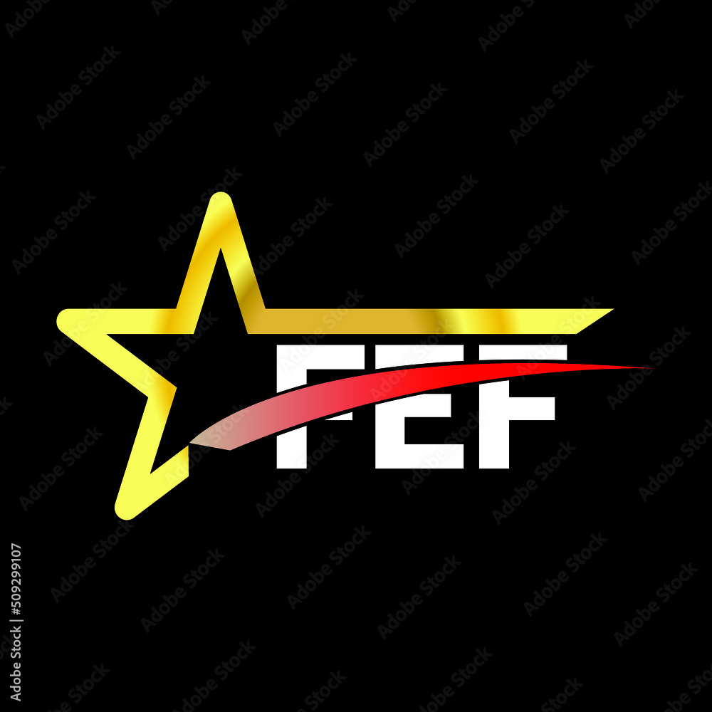 FEF letter logo design. FEF creative letter logo. simple and modern ...