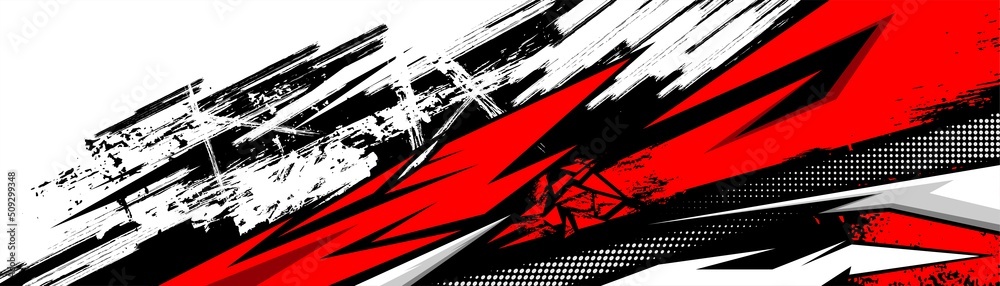 Abstract Car decal design vector. Graphic abstract stripe racing ...