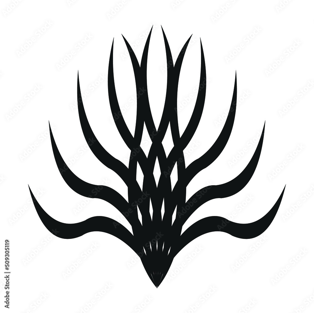 tato tribal abstract vector design illustration line art Stock Vector ...