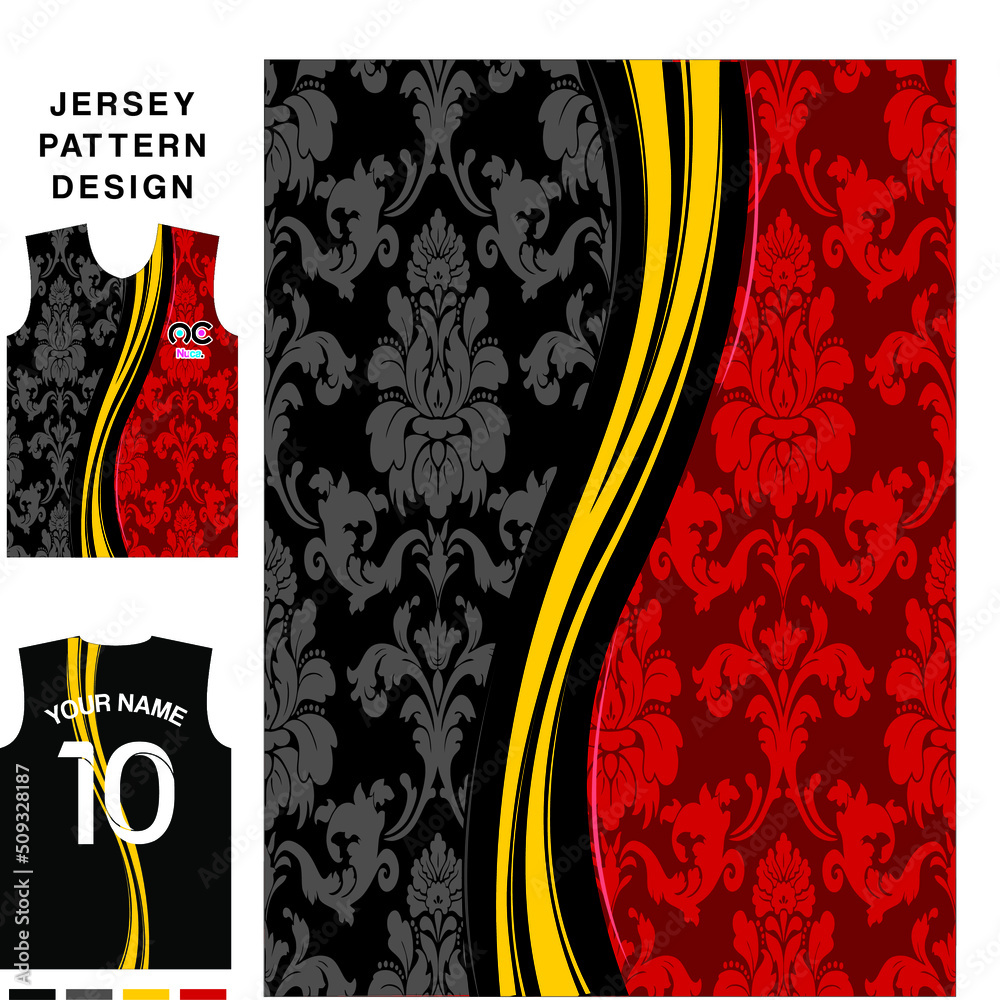 Soccer jersey pattern design. Abstract pattern on blue background for ...