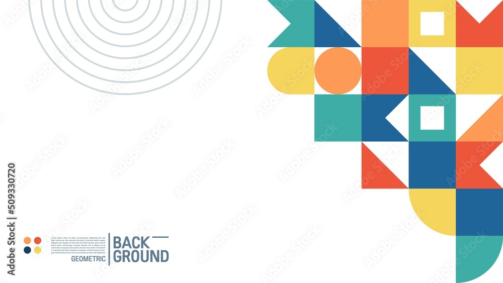 Geometric shape background in modern design style. Vector illustration ...