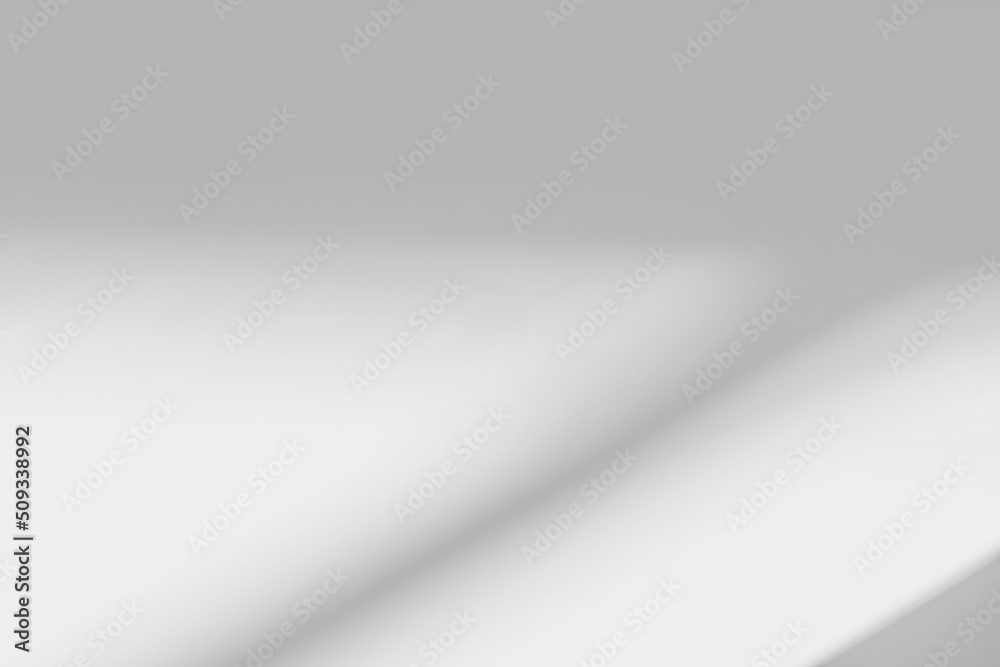 Gray window shadow and light blur abstract background on white wall ...
