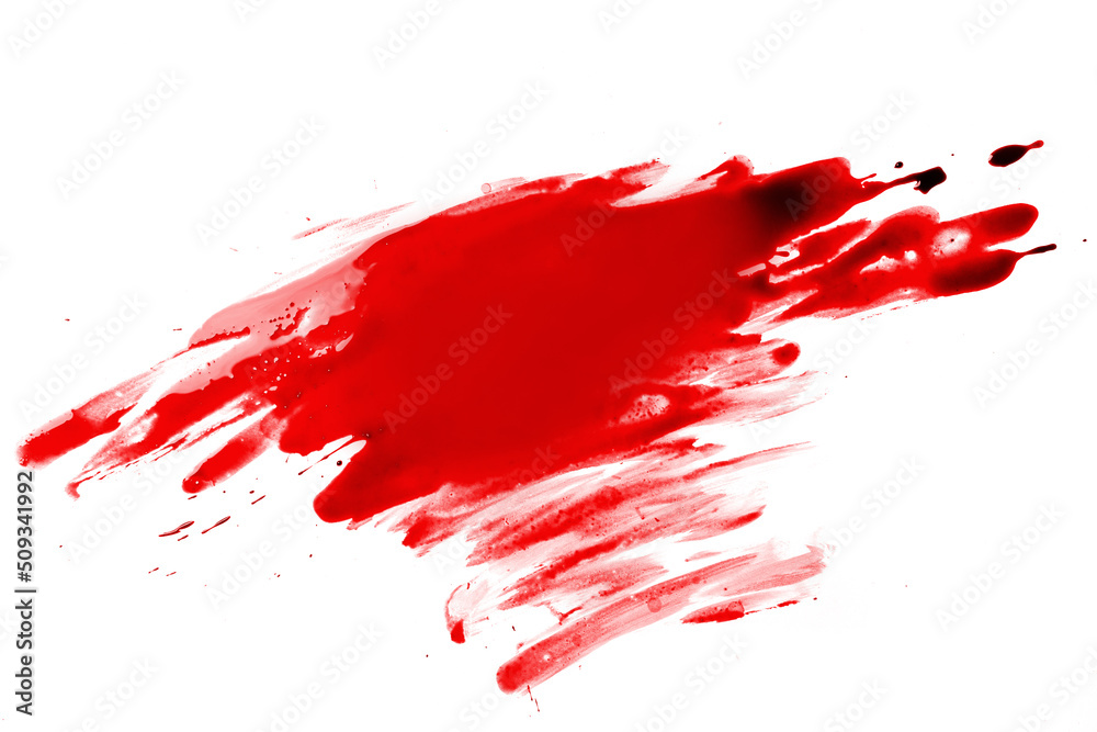 Blood splatter on white background. Graphic resource for design. Stock ...