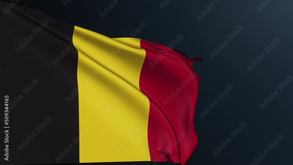 Belgium flag. Brussels sign. European state identity. Belgian tricolor ...