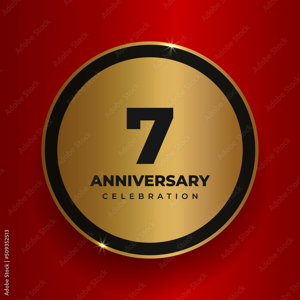 7 years anniversary celebration background. Celebrating 7th anniversary ...