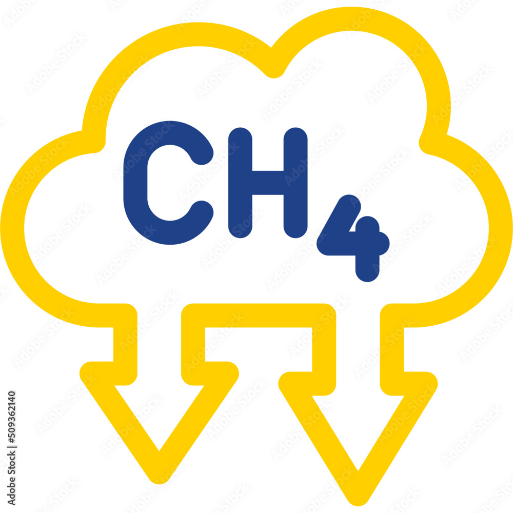 Methane Icon Stock Vector | Adobe Stock
