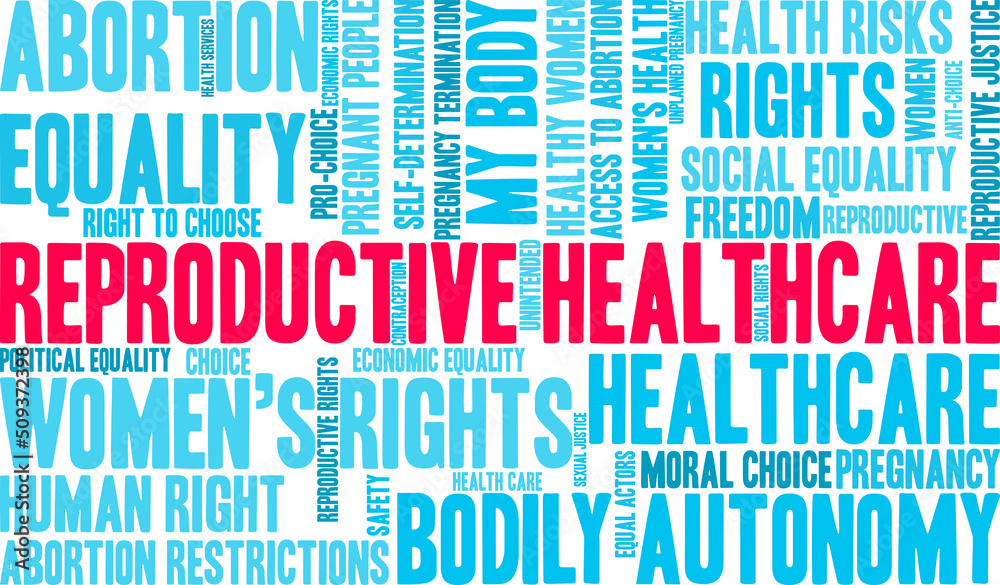 Reproductive Healthcare Word Cloud on a white background. Stock Vector ...