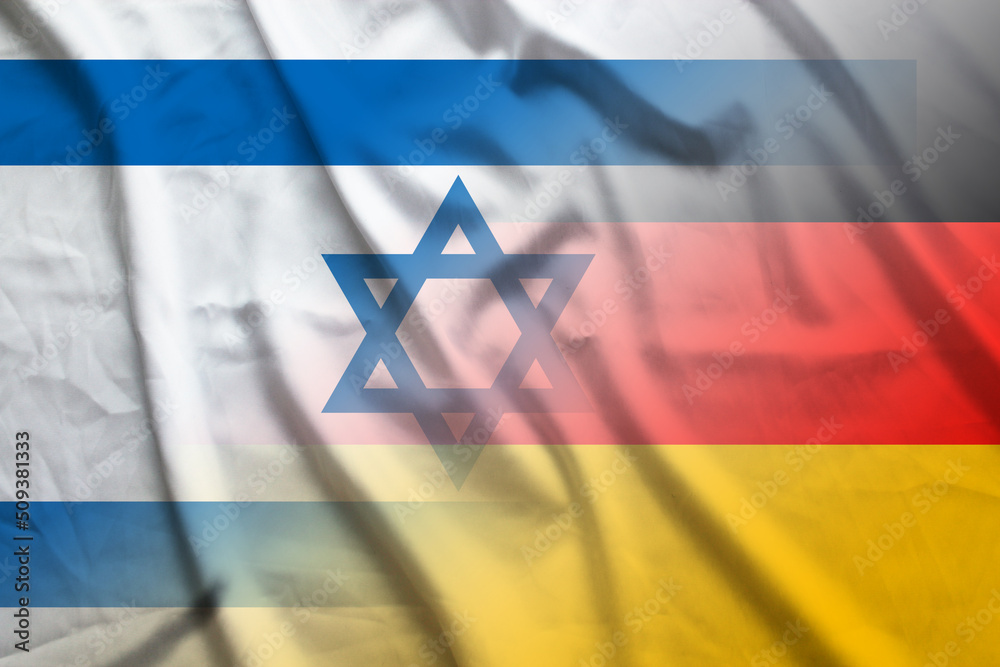 Israel and Germany national flag international contract DEU ISR Stock ...
