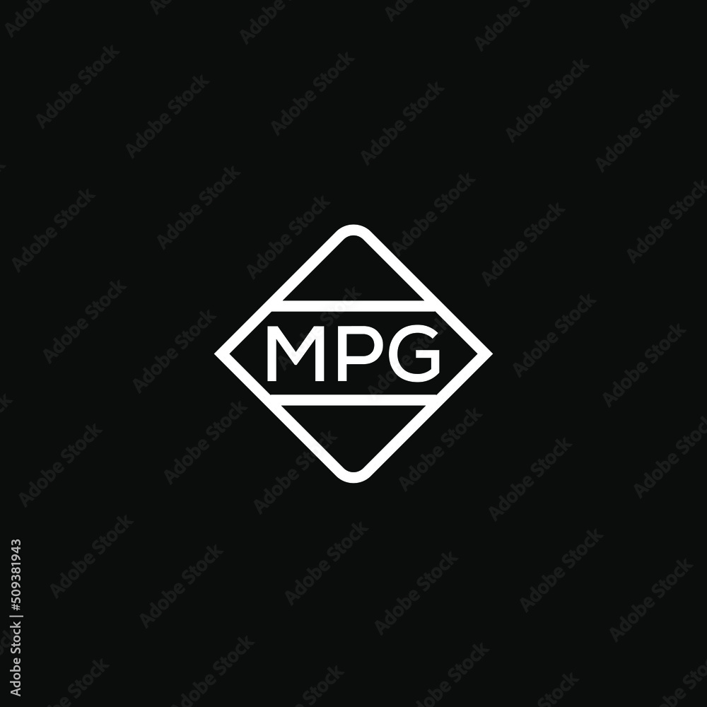 MPG 3 letter design for logo and icon.MPG monogram logo.vector ...