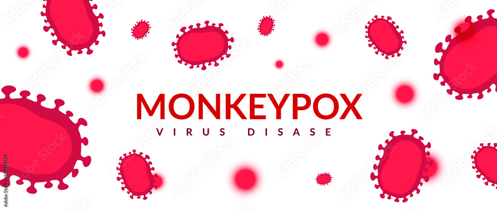 Monkeypox virus banner for awareness and alert against disease spread ...