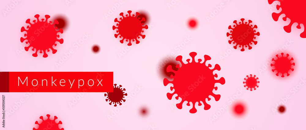 Monkeypox virus banner for awareness and alert against disease spread ...