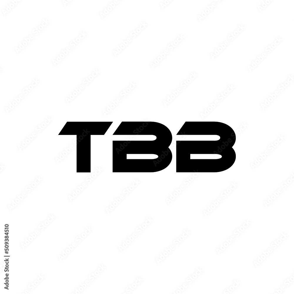 TBB letter logo design with white background in illustrator, vector ...