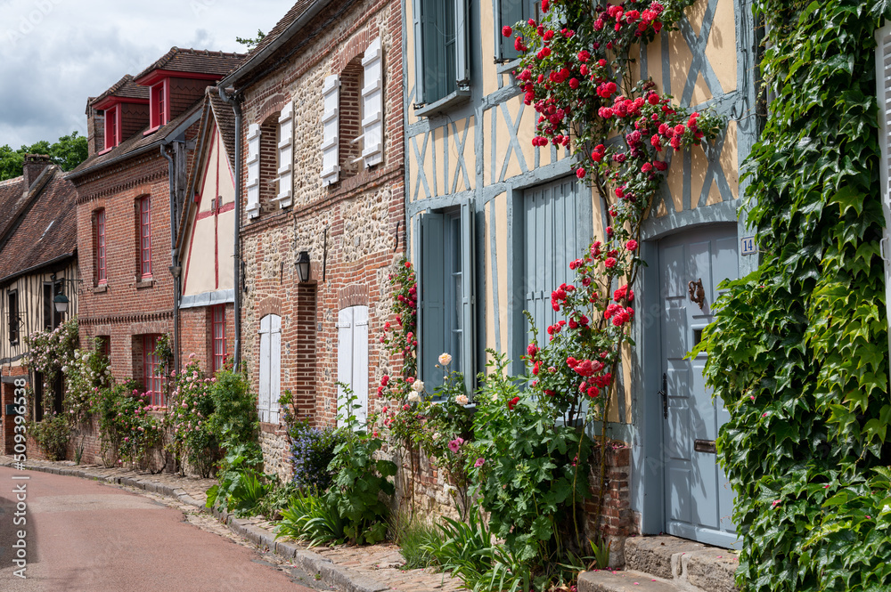 One of most beautiful french villages, Gerberoy - small historical ...