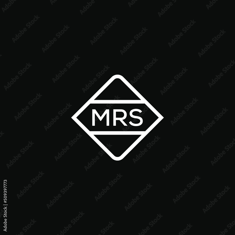 MRS 3 letter design for logo and icon.MRS monogram logo.vector ...