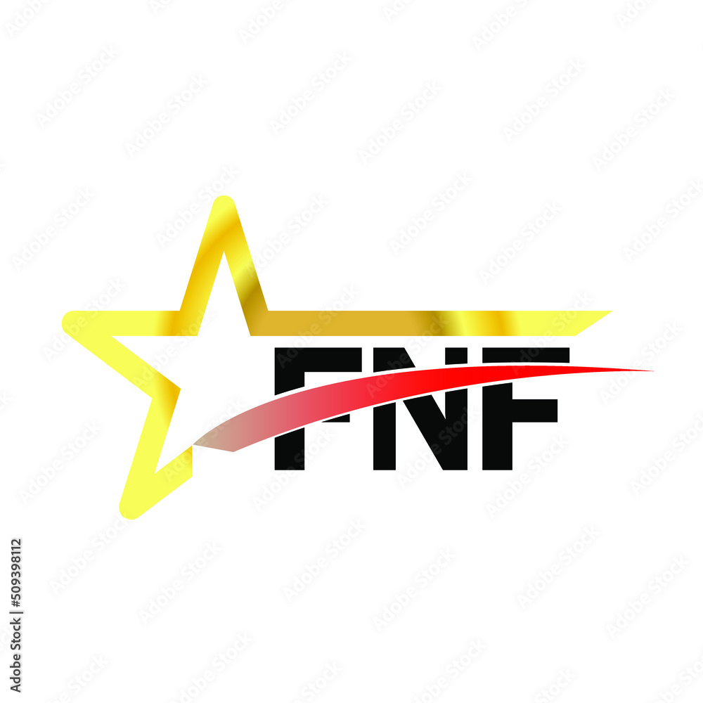 FNF letter logo design. FNF creative letter logo. simple and modern ...