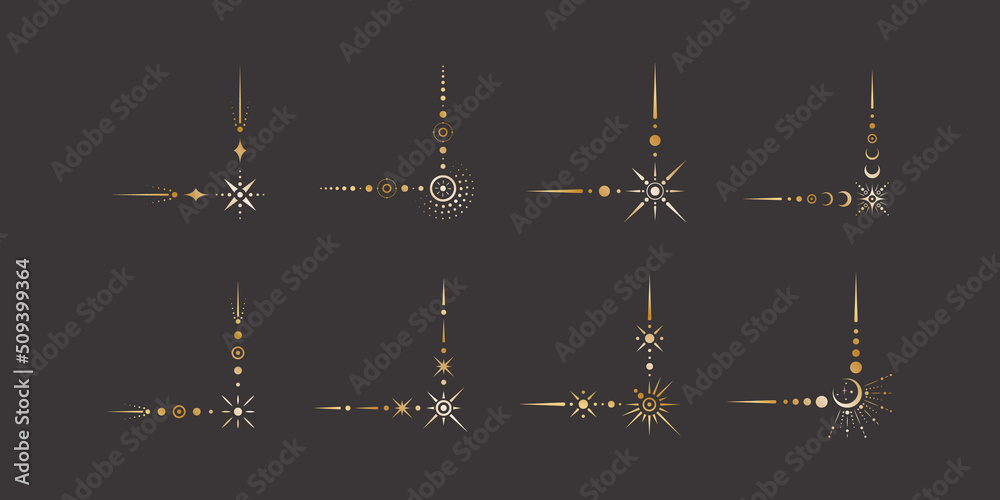 Corner Borders Clip Art Stars