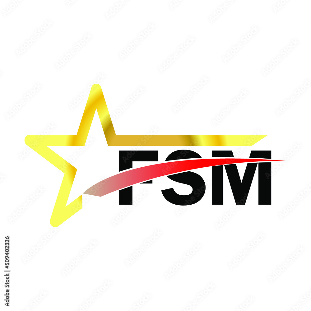 FSM letter logo design. FSM creative letter logo. simple and modern letter logo. FSM alphabet ...