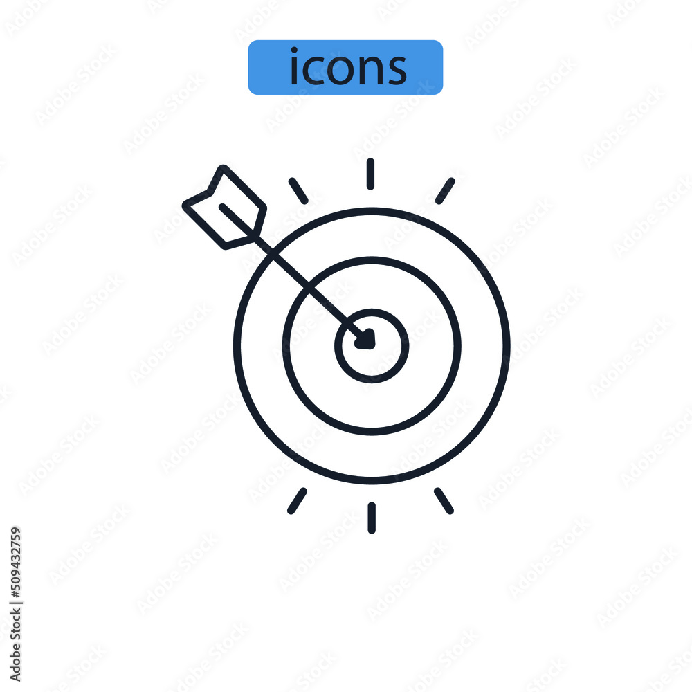 pull icons symbol vector elements for infographic web Stock Vector ...