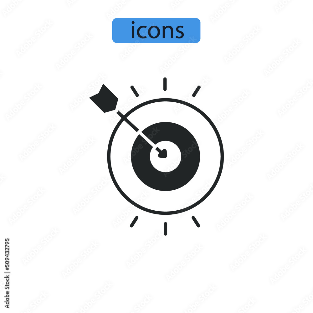 pull icons symbol vector elements for infographic web Stock Vector ...