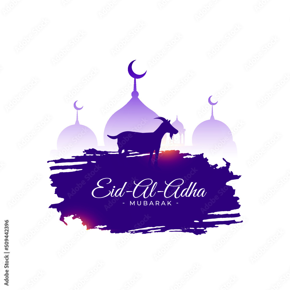 Artistic bakrid card design of eid al adha festival Stock Vector ...