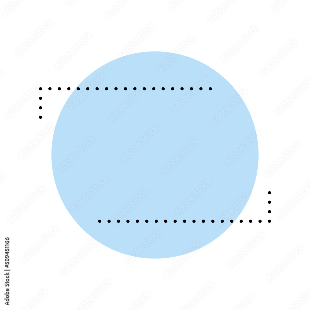 dotted corner text box Stock Vector | Adobe Stock