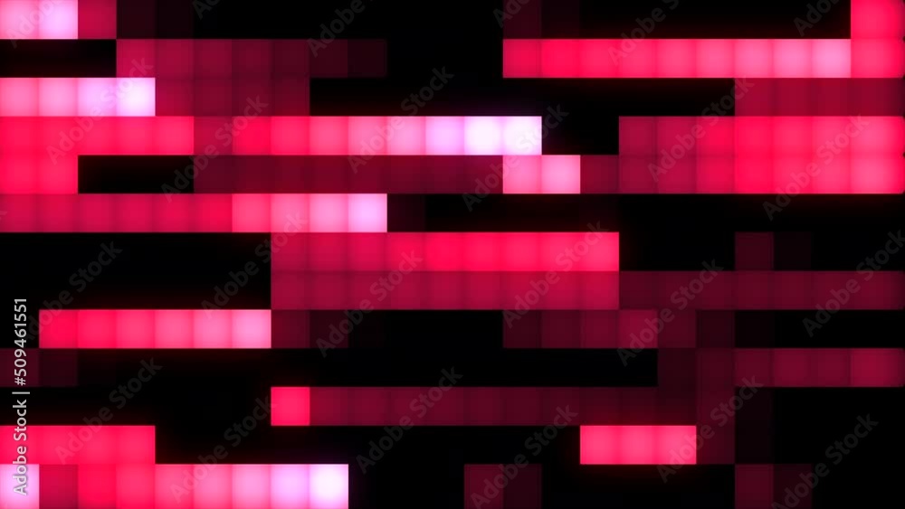 Pixel lines move horizontally. Motion. Retro animation with moving ...