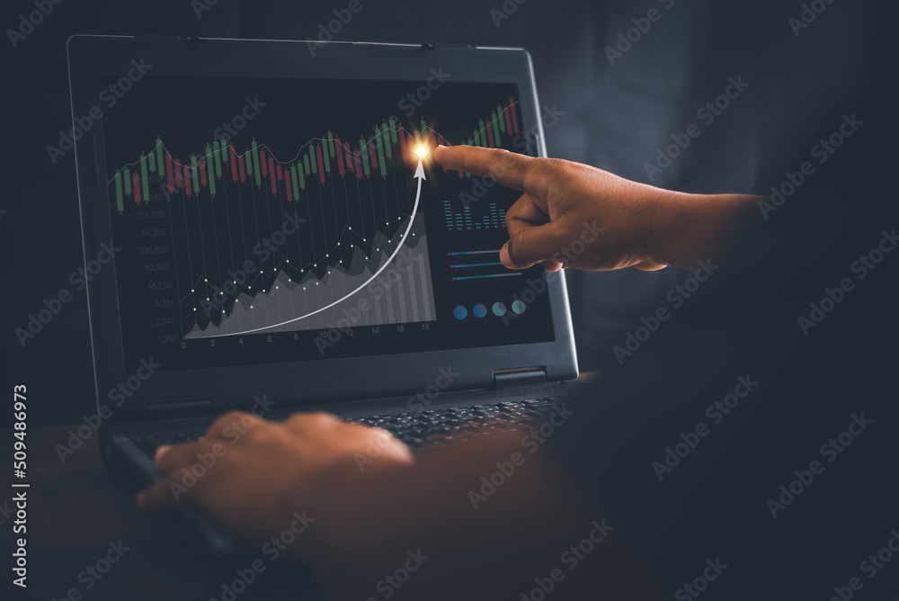 Business and finance technology concept, investment for success, stock ...