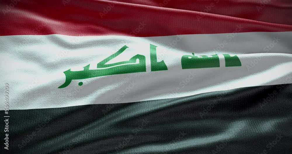 Iraq country flag waving background, 4k backdrop animation Stock Video ...