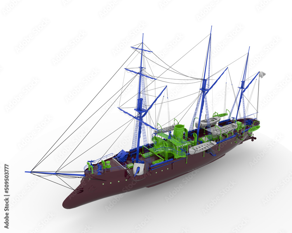 3D boat, boat, camp, cannon, canvas, cartoon, drawing, figurehead ...