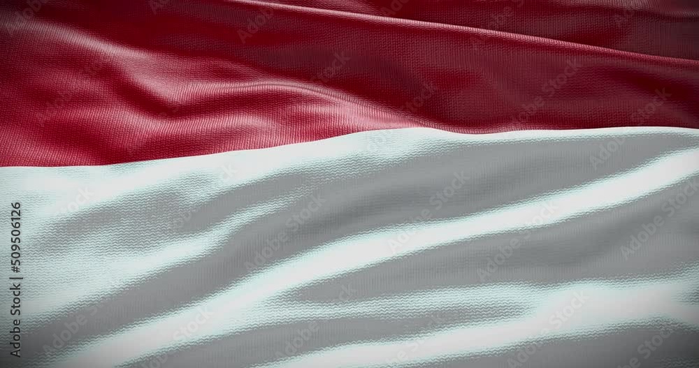 Monaco national flag waving background, 4k backdrop animation Stock ...