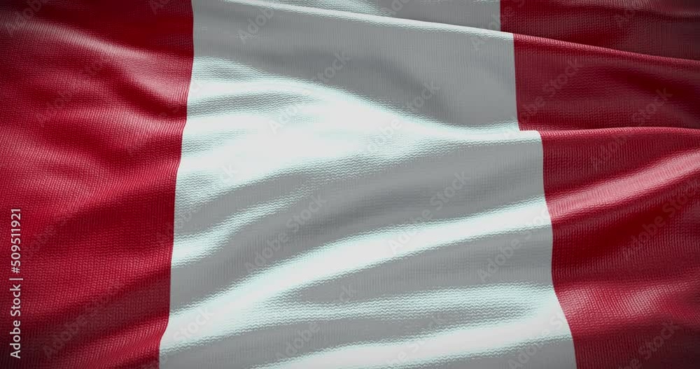 Peru national flag waving background, 4k backdrop animation Stock 비디오 ...