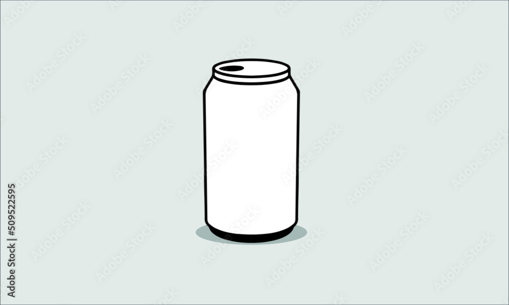 blank template of soft drink can Stock Vector | Adobe Stock
