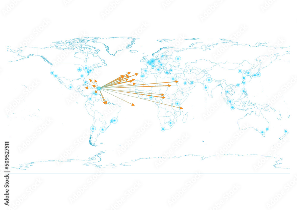 Export concept map for Sint Maarten, vector Sint Maarten map on white ...