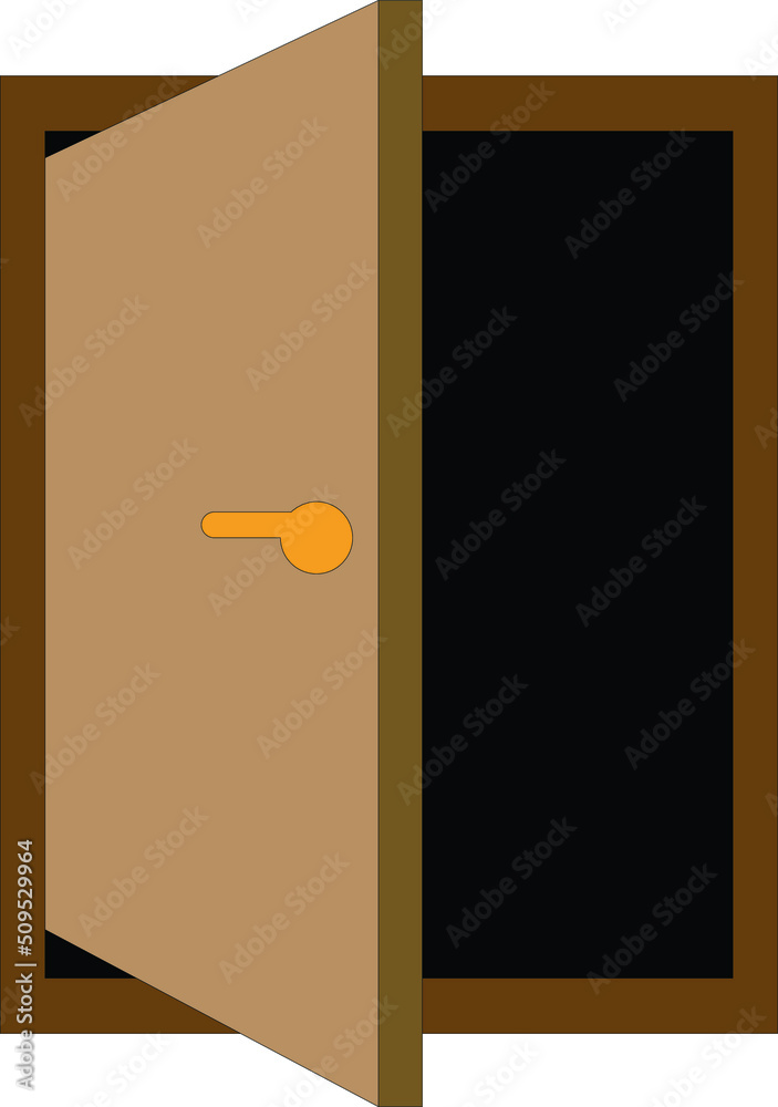 Open Door icon vector illustration. image or clip art. Stock Vector ...