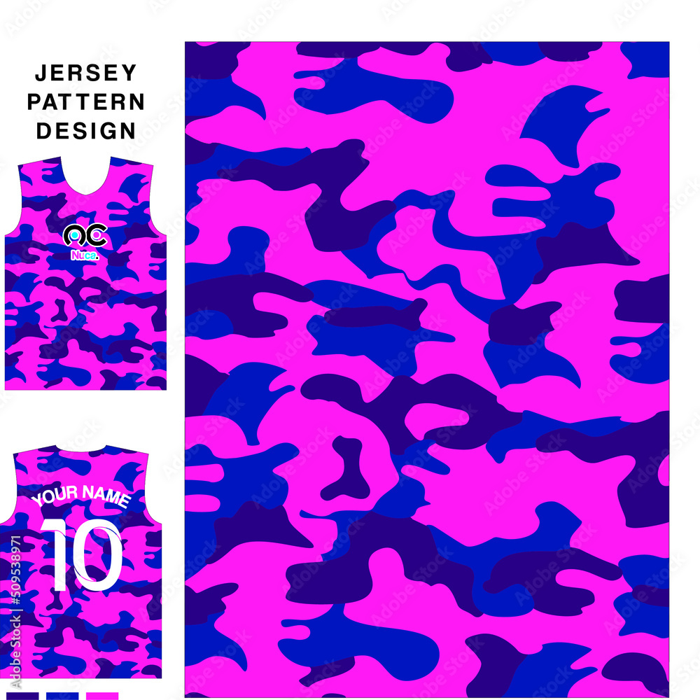 Jersey printing design pattern for soccer, badminton, basketball ...