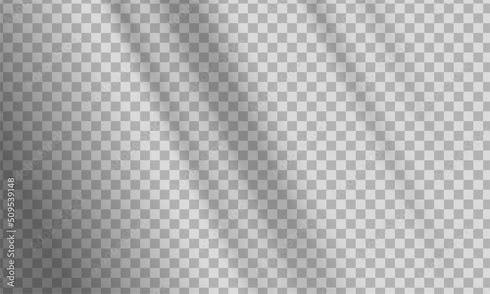 Realistic shadows isolated on transparent background. Window frame ...