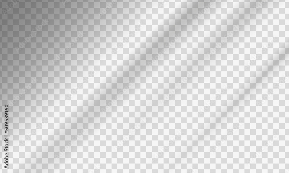 Realistic shadow isolated on transparent background. Soft reflection ...