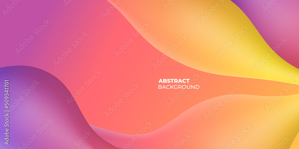 Gradient background with metaball shapes for banner, posters. Vector ...
